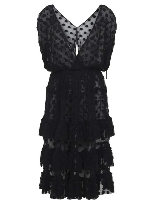 Dries Van Noten Elegant Cotton Dress By - Black