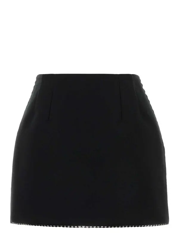 Prada Polyester Blend Mini Skirt - Black