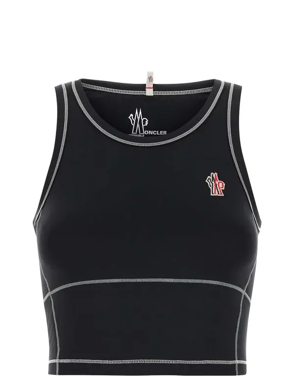 Moncler Stretch Nylon Top - Black