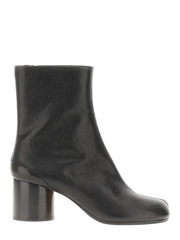 MAISON MARGIELA Tabi' Leather Ankle Boots - Black