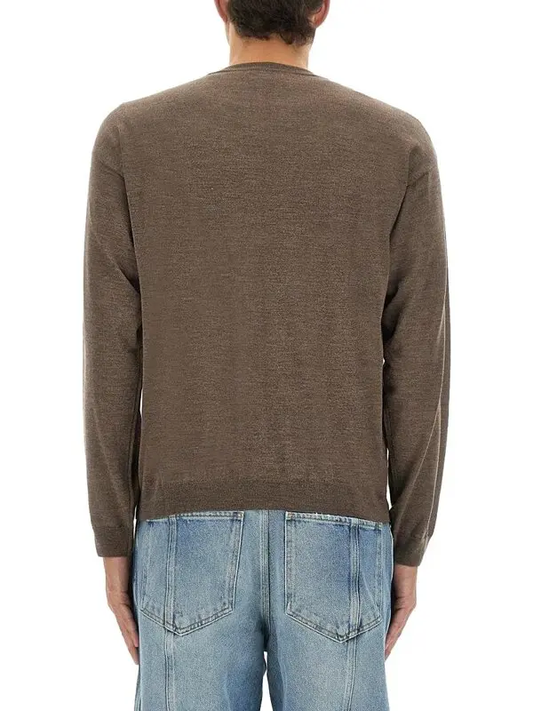 Moschino Wool And Silk Pullover - Brown