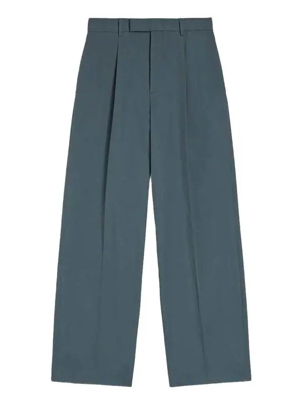 JIL SANDER Cotton Trousers - Blue