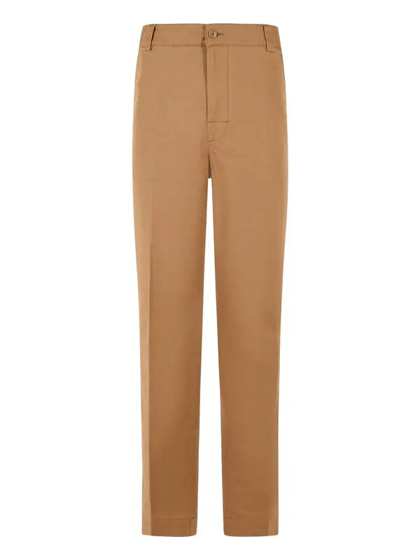 Moncler Stretch Cotton Pants - Brown