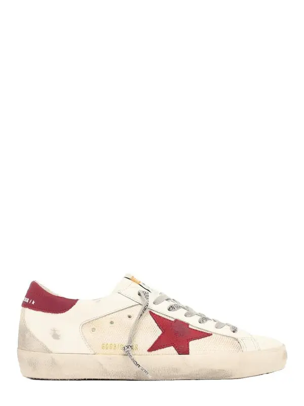 GOLDEN GOOSE Super Star Leather Sneakers - Cream