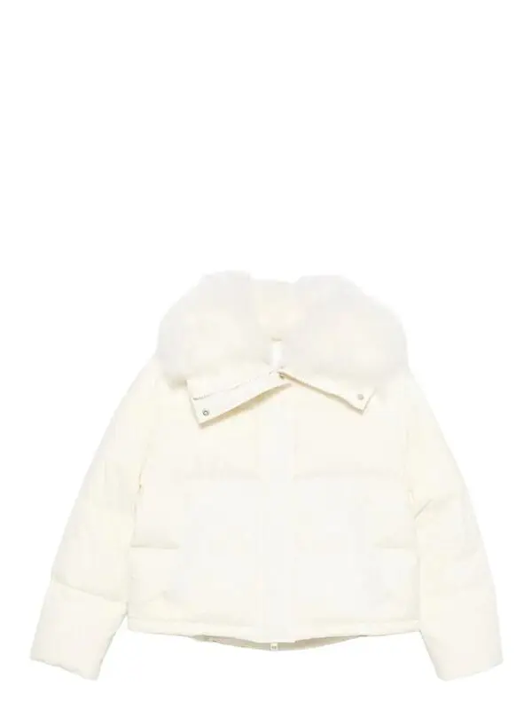 YVES SALOMON Puffer Jacket - Cream