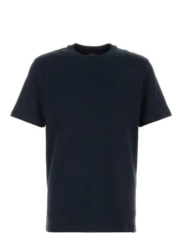 Brioni Midnight Cotton T-shirt - Blue