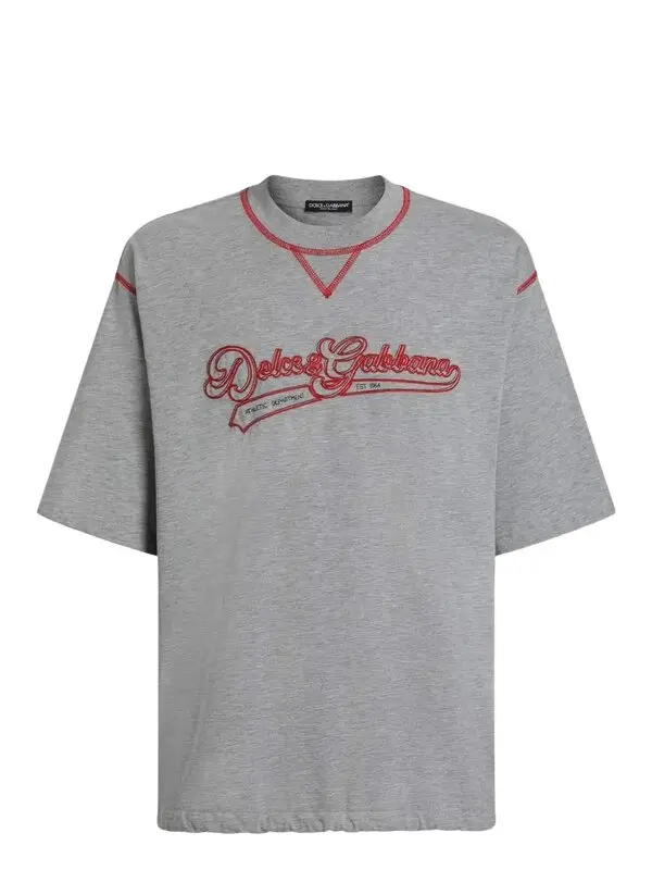 Dolce & Gabbana Embroidered T-shirt - Gray