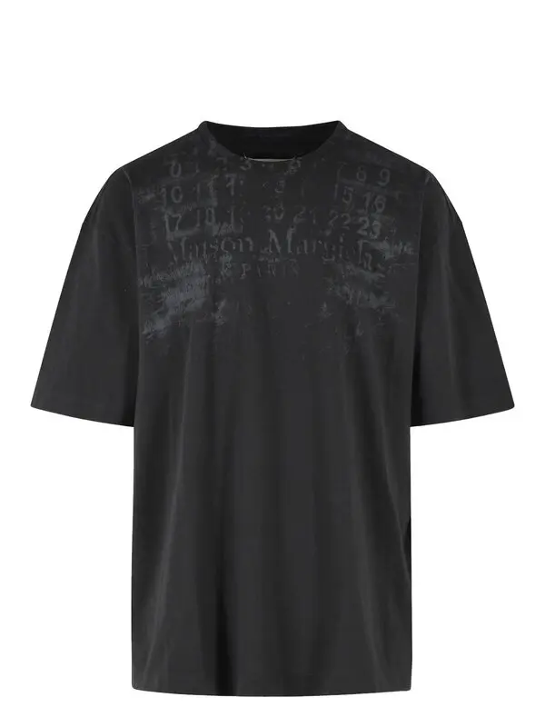 MAISON MARGIELA Over' Grey Cotton T-shirt - Gray