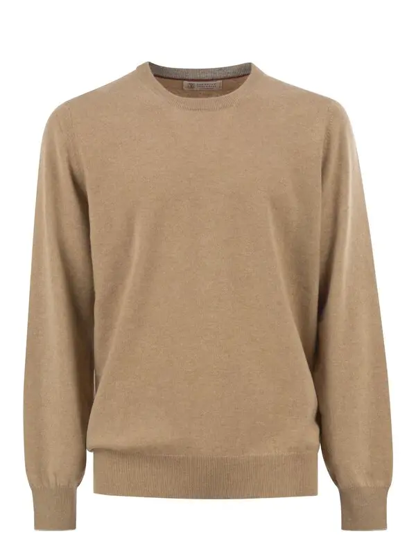 Brunello Cucinelli Pure Cashmere Crew-neck Sweater - Brown
