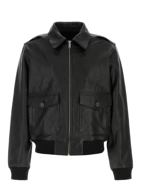 A.p.c. Leather Gael Jacket - Black
