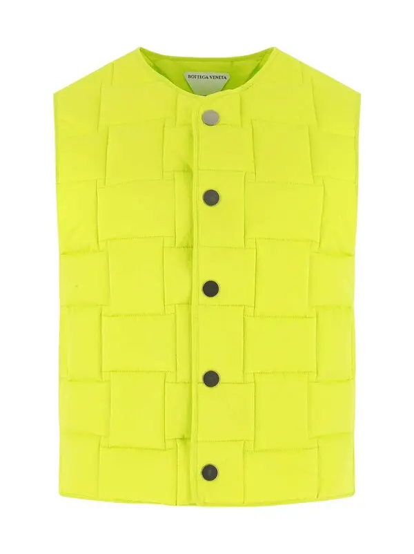 Bottega Veneta Acid Nylon Padded Vest - Green