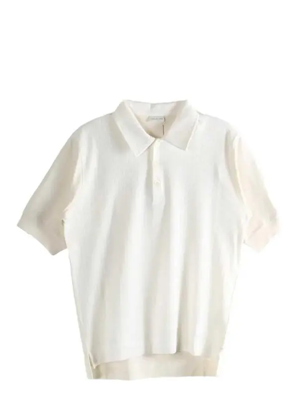 Dries Van Noten Polo 03310-hettonio 3136 M.k.ss.polo - White