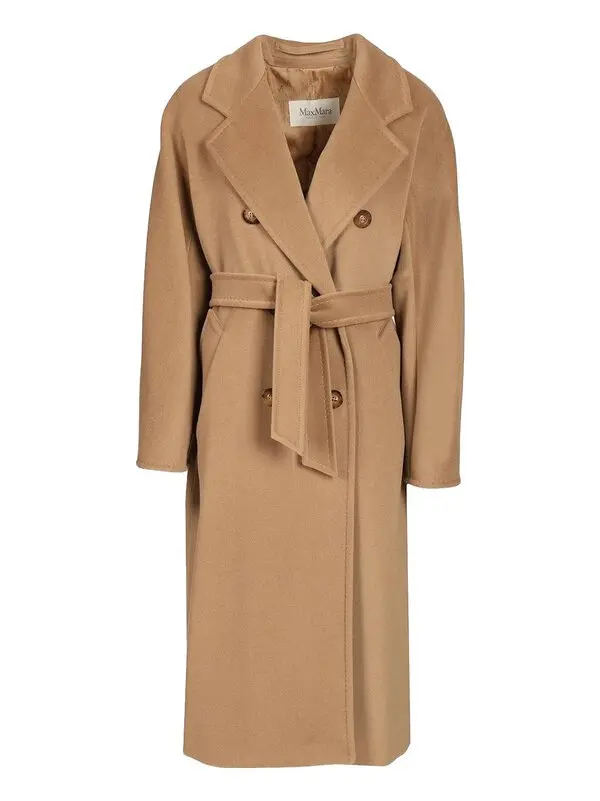 Max Mara Madame Double-breasted Coat - Cream