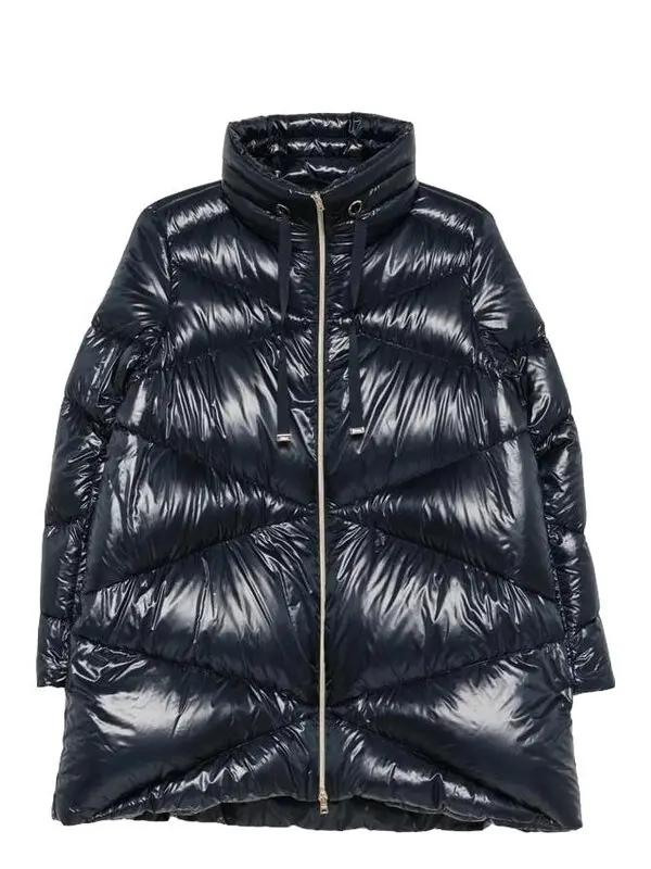 Herno Single Breasted Coat - Blue