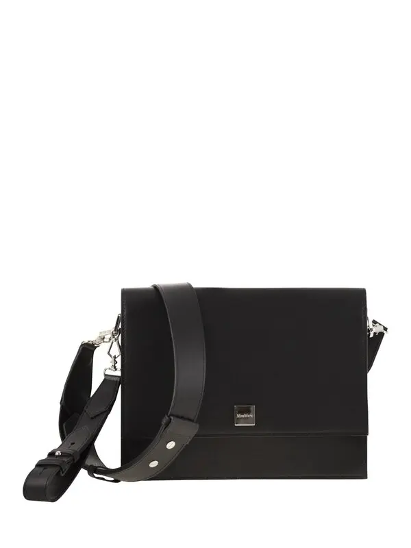 Max Mara Biancaroughm Leather Cross Body Bag - Black