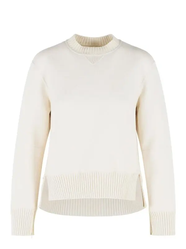 Sacai Cotton Blend Sweater - White