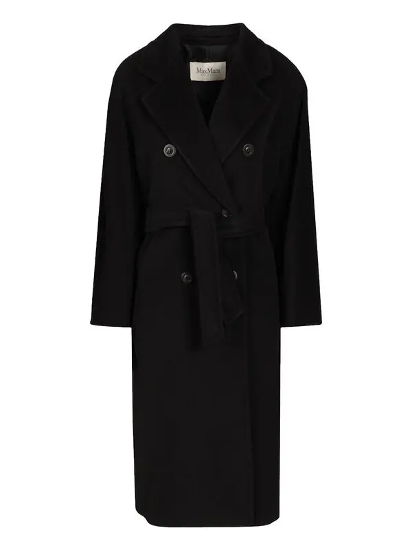 Max Mara Madame Double-breasted Coat - Black