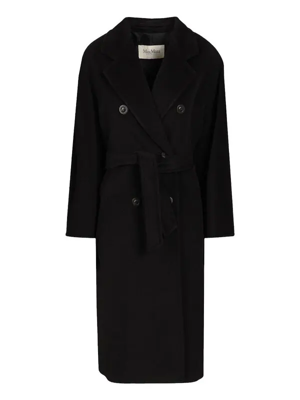 Max Mara Madame Double-breasted Coat - Black