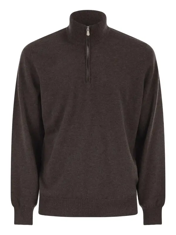 Brunello Cucinelli Cashmere Turtleneck Sweater - Brown
