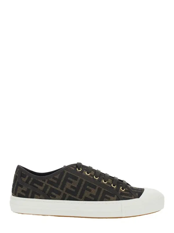 Fendi Ff Motif Fabric Sneakers - Multicolor