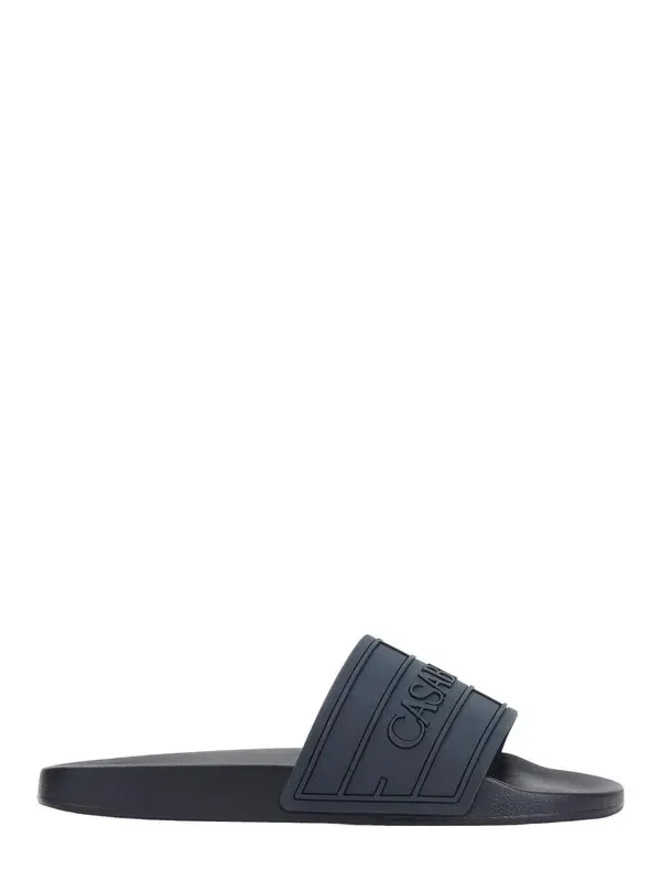 Casablanca Logo Pool Slides - Blue