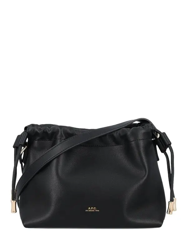 A.p.c. Ninon Mini Drawstring Bag - Black