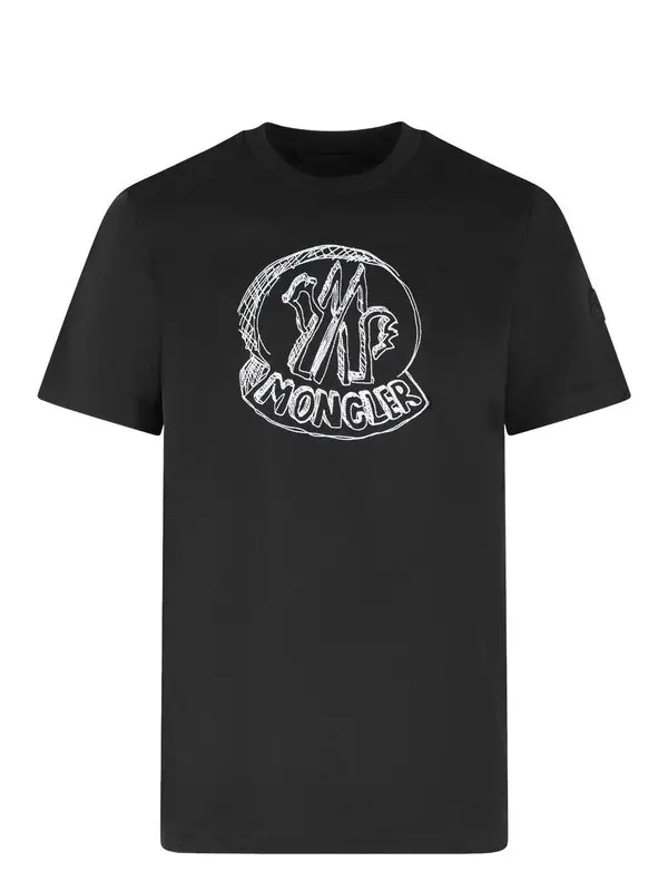 Moncler Cotton T-shirt - Black