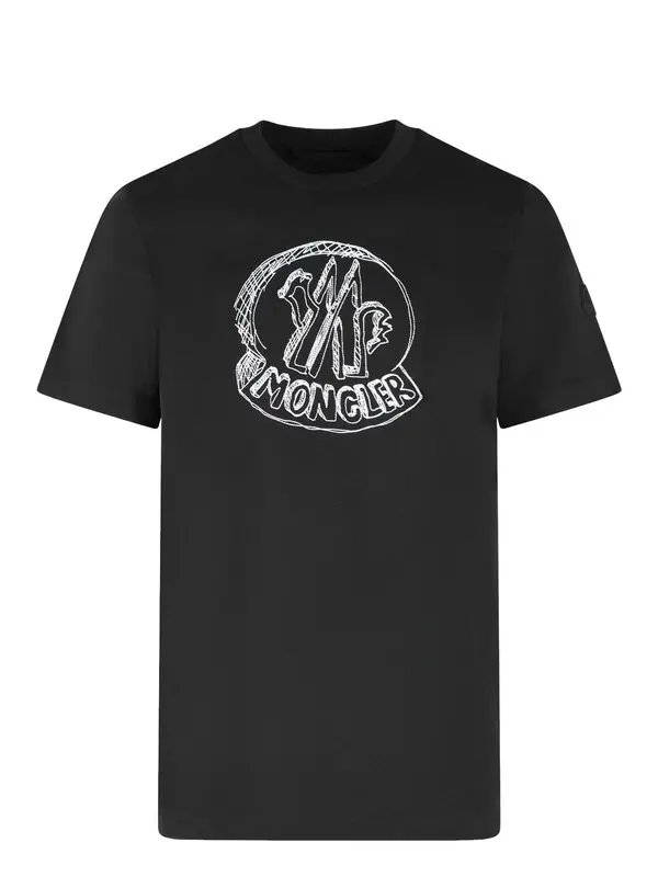 Moncler Cotton T-shirt - Black