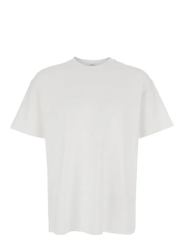 Givenchy Crewneck T-shirt With Logo Lettering On The Rear In Cotton - White