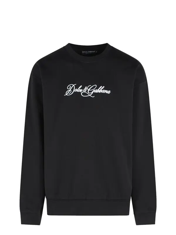 Dolce & Gabbana Cotton Sweatshirt - Black