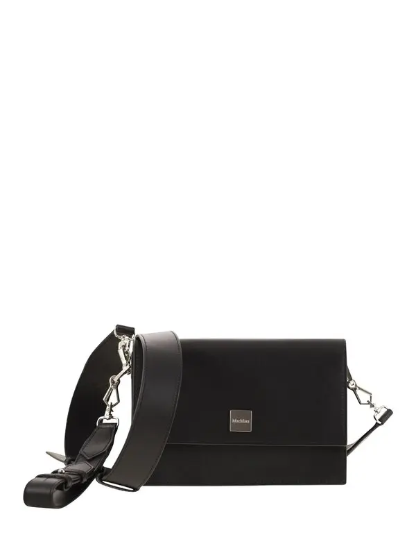 Max Mara Leather Crossbody Bag - Black
