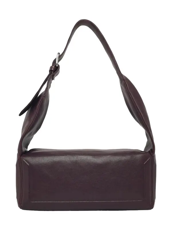 MAISON MARGIELA Medium 'box Eas West' Burgundy Leather Bag - Multicolor