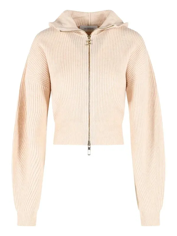 Sportmax Balco' Ivory Wool And Cashmere Cardigan - Cream