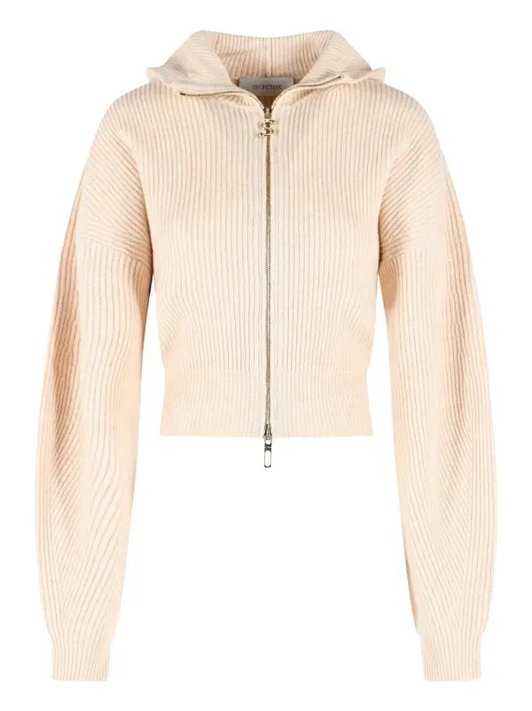 Sportmax Cashmere And Wool Cardigan - Cream