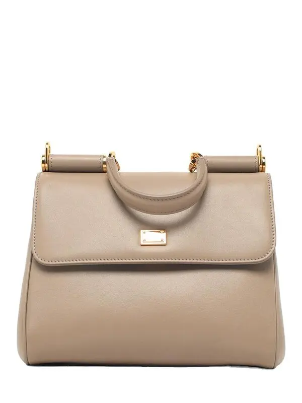 Dolce & Gabbana My Sicily Leather Bag - Cream