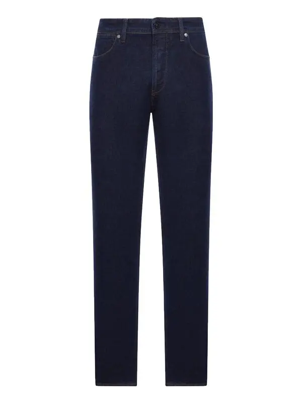 Stone Island Slim Jeans With Compass Logo - Blue