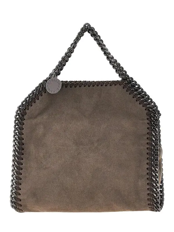 Stella McCartney Alter Suede Tiny Falabella Bag - Gray