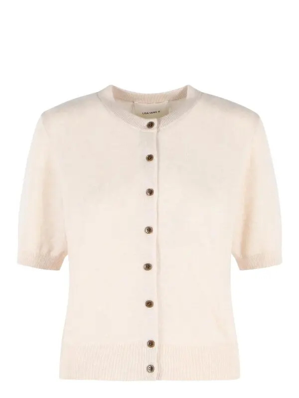LISA YANG Marene Cashmere Cardigan - Cream