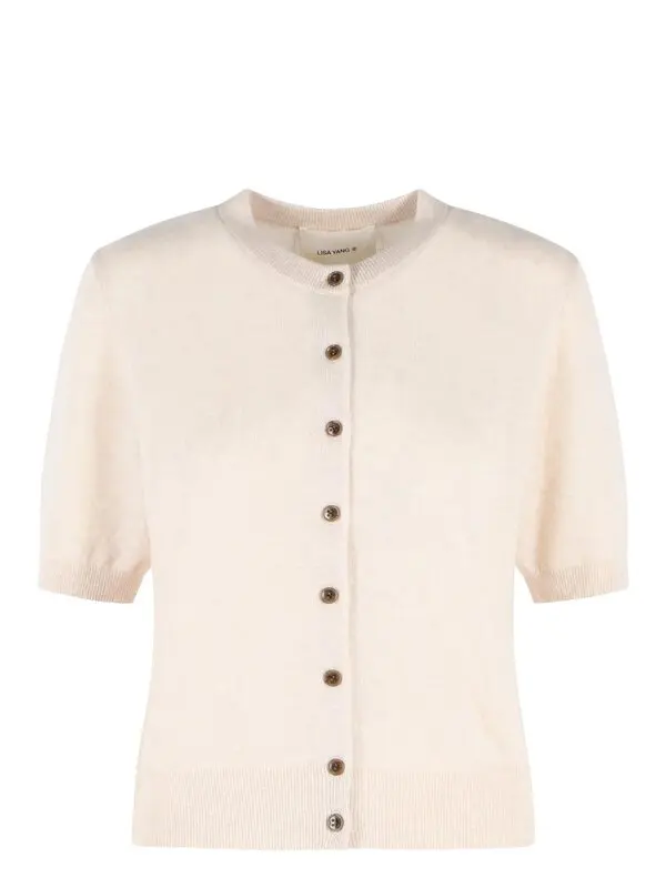 LISA YANG Marene Cashmere Cardigan - Cream