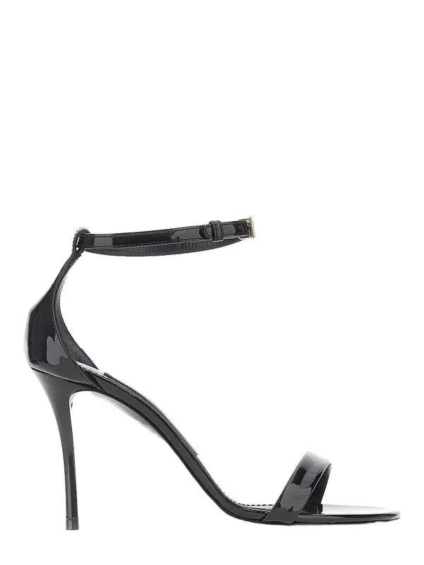 Dolce & Gabbana Patent Leather Sandals - Black