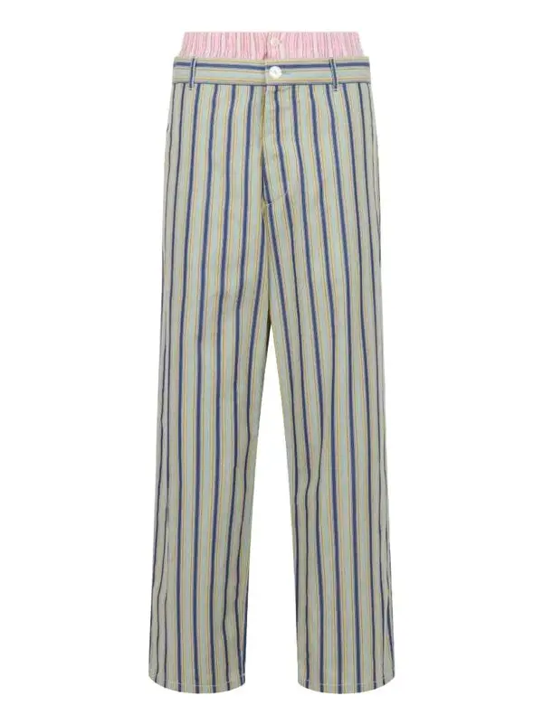 Marni Striped Wide-leg Pants - Multicolor