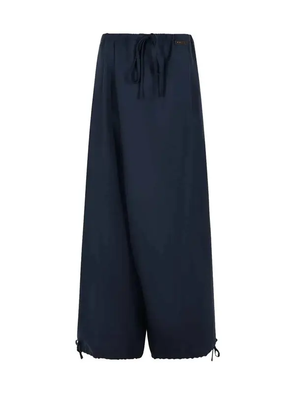 Marni Wool Drawstring Trousers - Blue