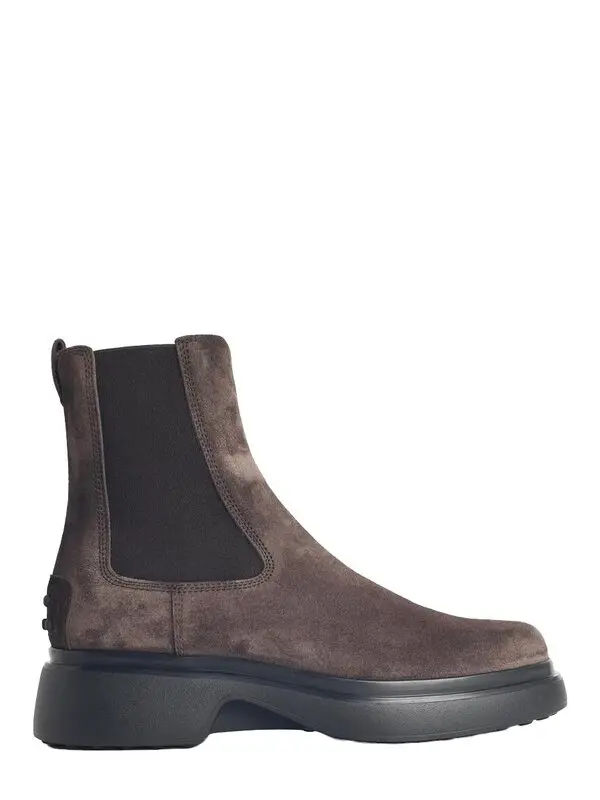 TOD'S Suede Ankle Boots - Brown
