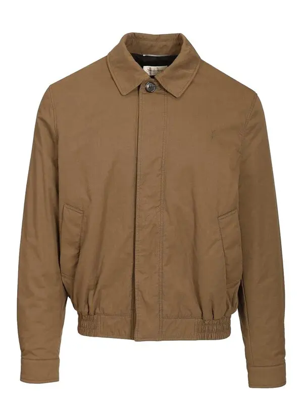 Saint Laurent Cassandre Short Jacket - Cream