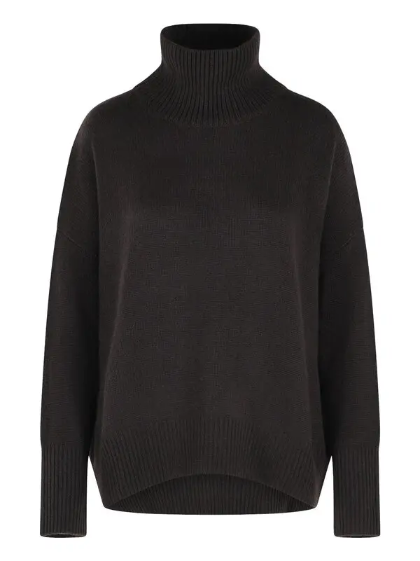 LISA YANG Heidi Cashmere Turtleneck Sweater - Brown