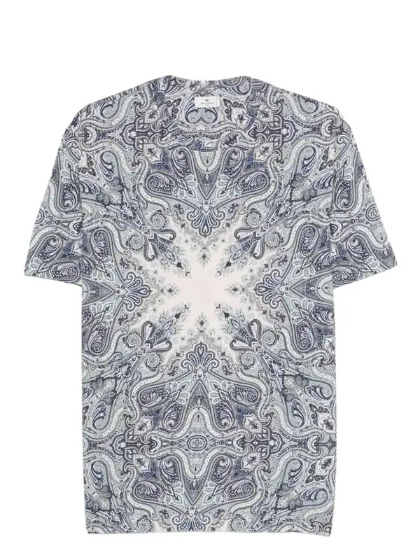 Etro Paisley Print T-shirt - Blue