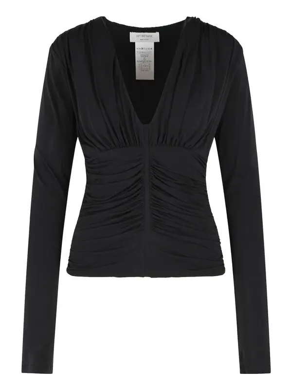 Sportmax Beato Viscose Top - Black