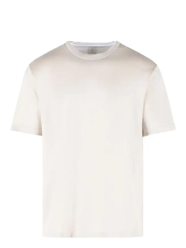 Eleventy Beige Cotton T-shirt - Cream