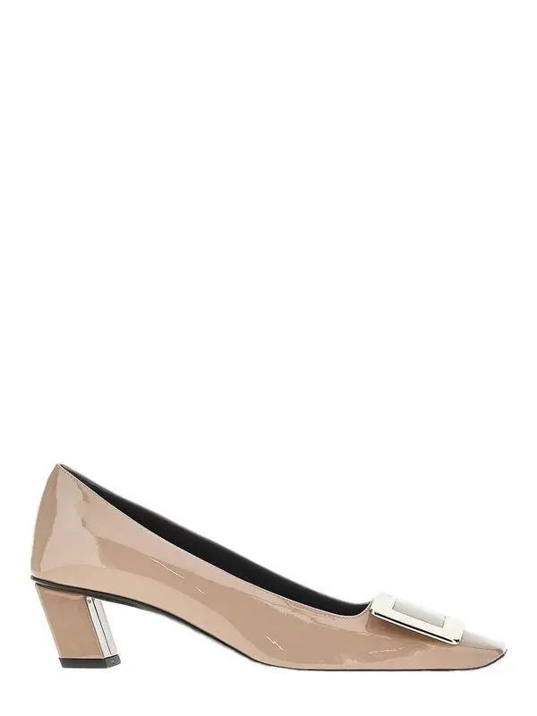 ROGER VIVIER Patent Leather Pumps - Gray