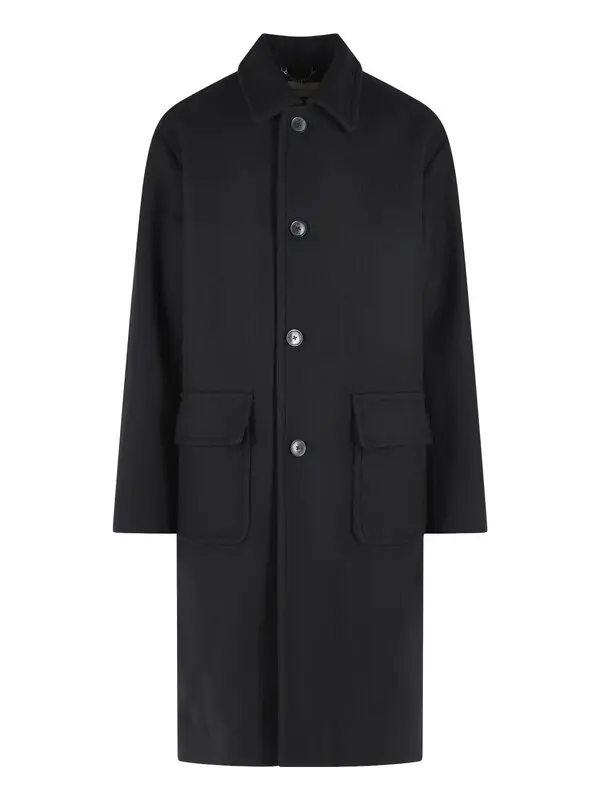 Dries Van Noten Randale Wool Blend Coat - Black
